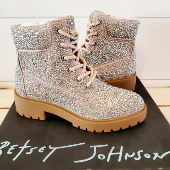 Betsey Johnson | Shoes | Betsey Johnson Hudson Lug Sole Combat Boots ...